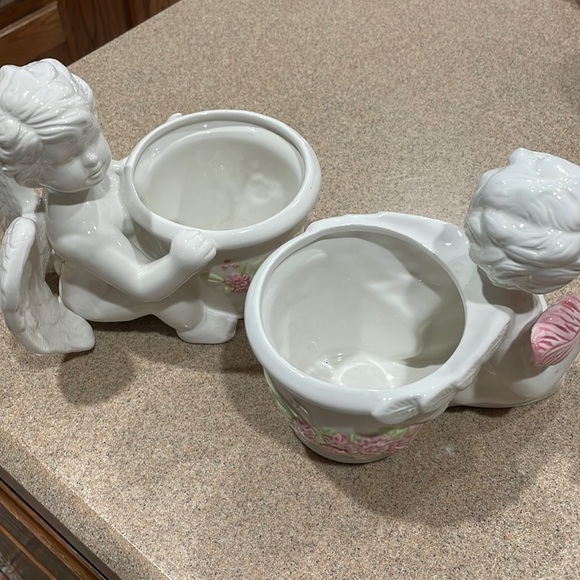 Bloom -Rite | Accents | 2 Cute Angel Planters 7 Tall | Poshmark